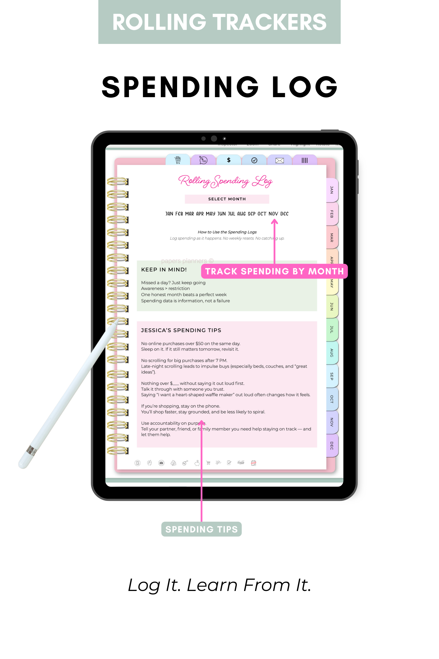 Digital Budget Planner 2026 | Interactive Clickable PDF – Papers Planners